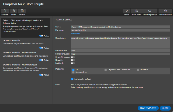 Custom Templates & Scripts - Ideamerit Designer